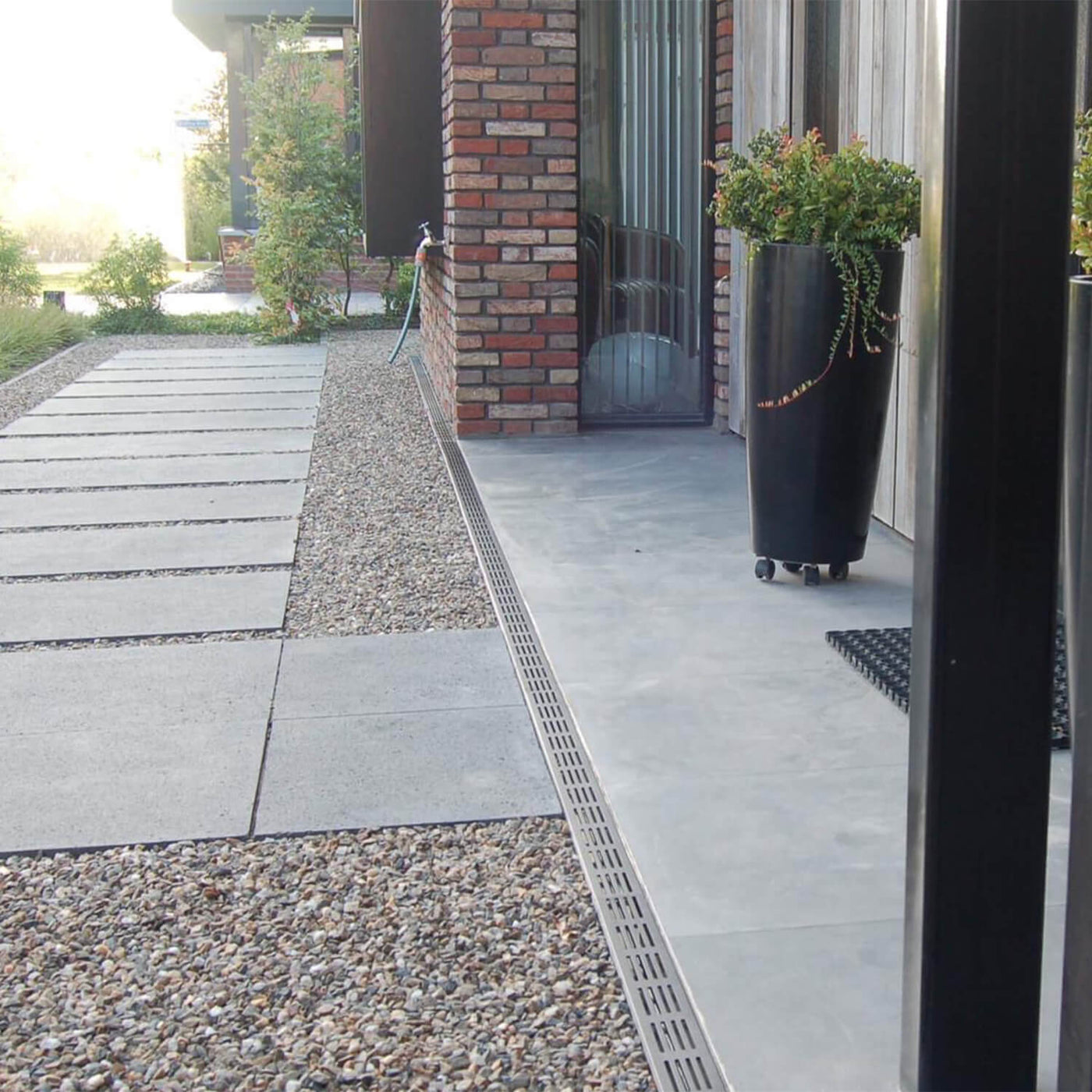 Aluminium Threshold Drain | 1m Slimline Drainage Channel — Eco Trade ...