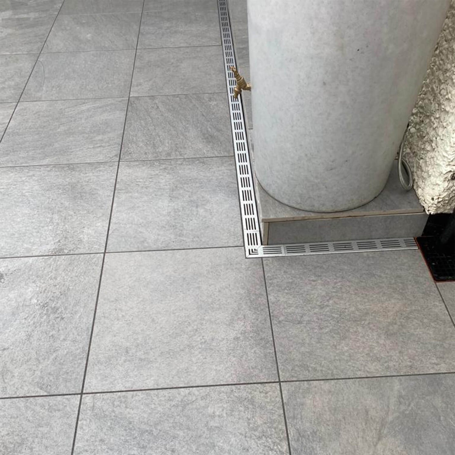 Aluminium Threshold Drain | 1m Slimline Drainage Channel — Eco Trade ...