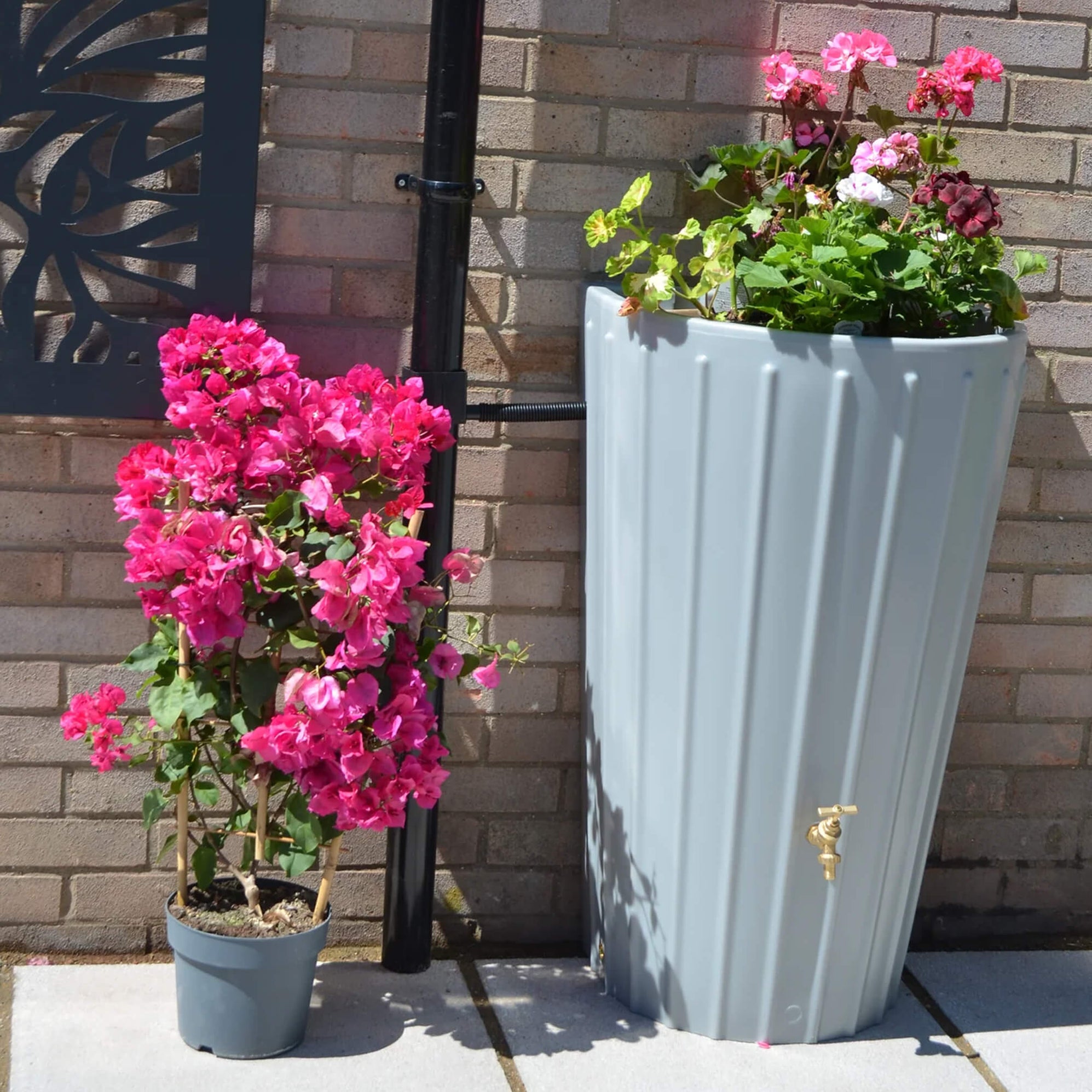 150L Slimline Water Butt Planter – Decorative Rainwater Storage — Eco ...