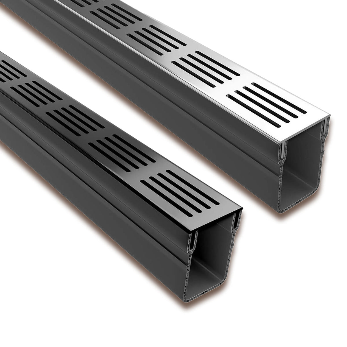 Aluminium Threshold Drain | 1m Slimline Drainage Channel — Eco Trade ...