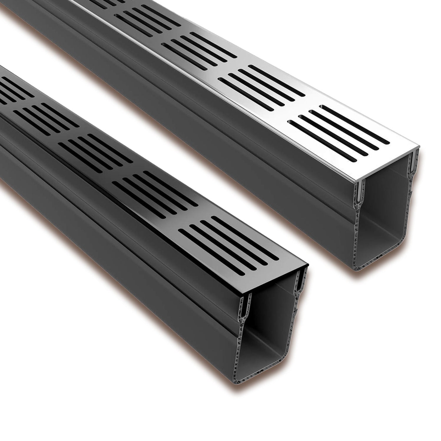 Aluminium Threshold Drain | 1m Slimline Drainage Channel — Eco Trade ...