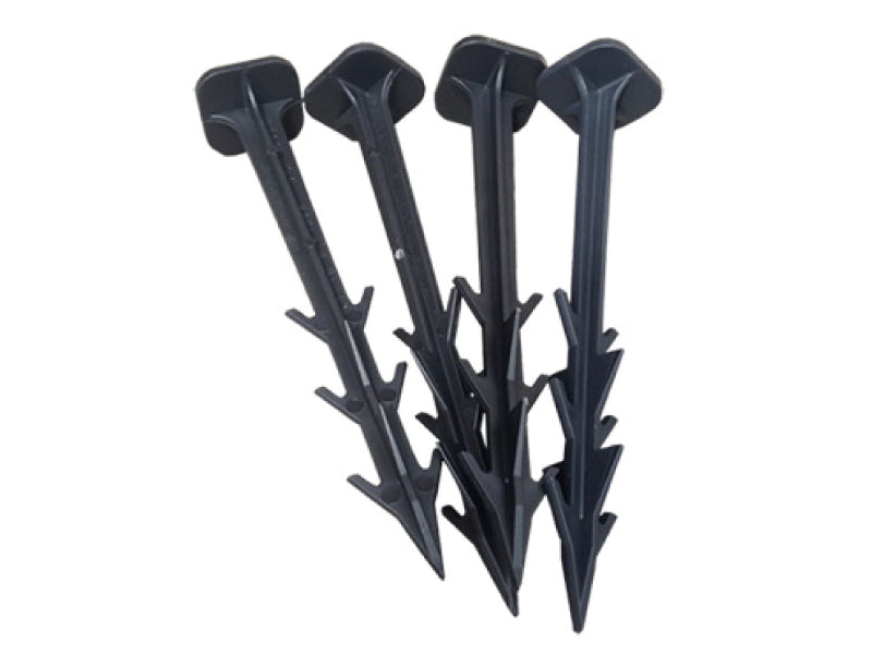 Black Barbed 160mm Tough Square Pegs for Geotextile Membranes — Eco ...